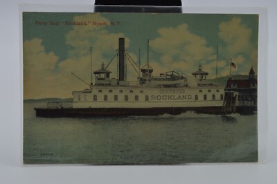 1914 - Ferry Boat "Rockland," Nyack, NY - Vintage Postcard | eBay