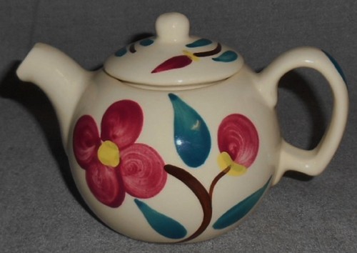 PURINTON POTTERY Hand Painted MOUNTAIN ROSE PATTERN One Cup TEAPOT | eBay