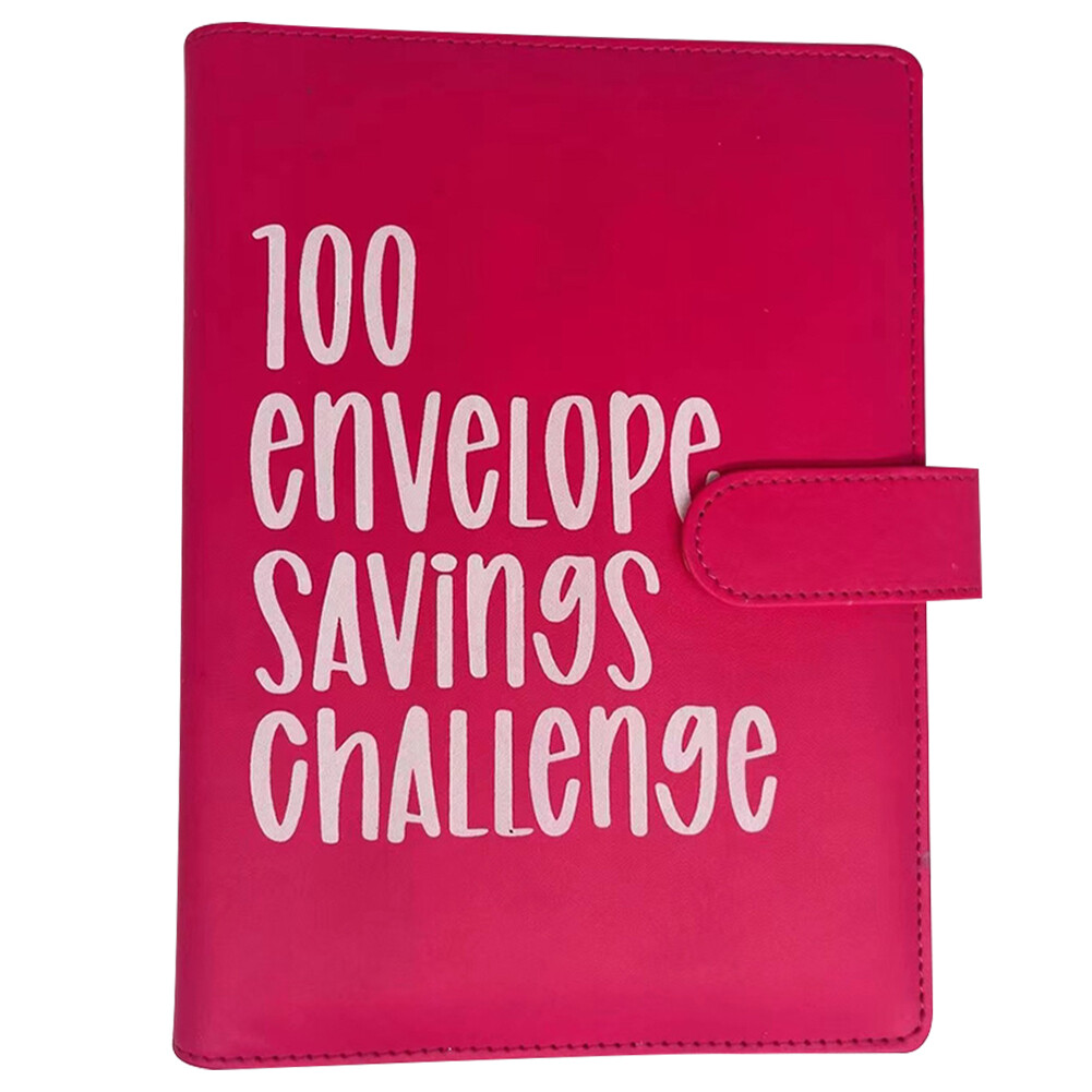 100Pcs Budget Planner Book with Cash Envelopes Budget Planner (Rose Red ...