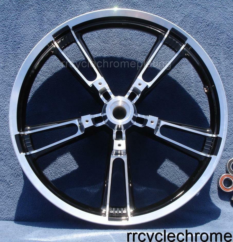 21" Enforcer Gloss Black / Cut Front Wheel Dunlop Tire Rotors 08-21 ...