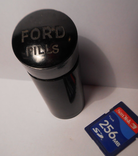 FORD PILLS Aust'n Diet pills hard plastic tube - branded Lid & Base ...