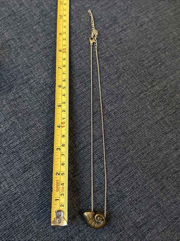 DISNEY THE LITTLE MERMAID EVIL SEA WITCH URSULA Nautilus Shell Pendant ...