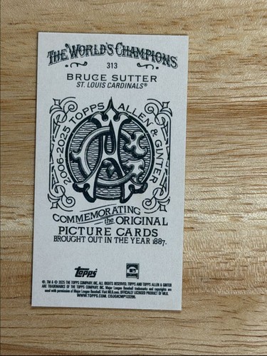 2025 Topps Allen & Ginter - Bruce Sutter #313 Mini A&G Back for sale ...