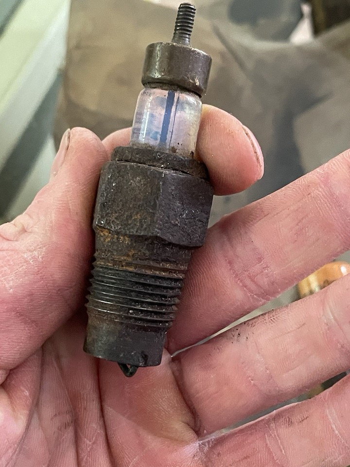 RARE Iridescent Glass Vintage Antique Spark Plug Early Car Motorcycle ...