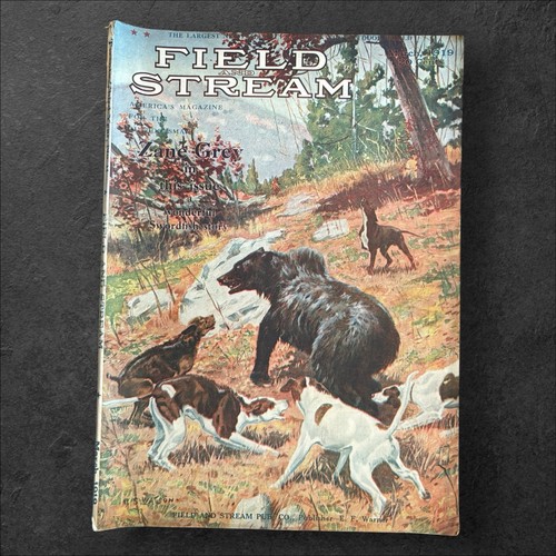 Vintage Field And Stream Magazine March 1919 Dogs Black Bear Watson ...