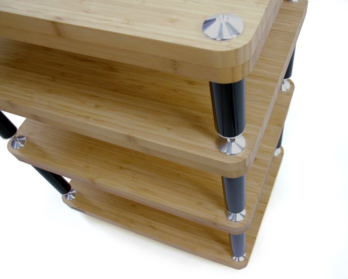 Atacama Evoque ECO 60/40 - Hi-Fi Stand (4 Shelf) (Set) (Natural Bamboo ...