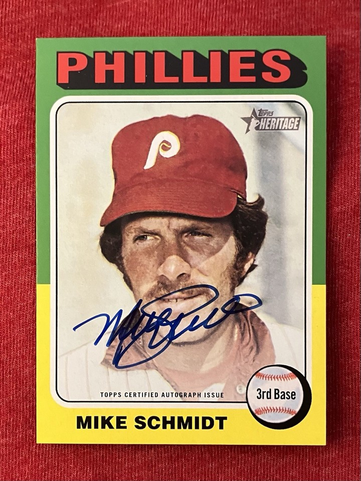 2024 Topps Heritage MIKE SCHMIDT AUTO! Real One Autograph #ROA-MS ...