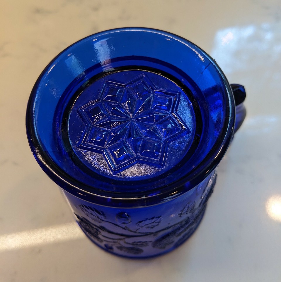 Mosser Glass Robin in Tree Cobalt Blue Child's Mug Cup After Bryce ...