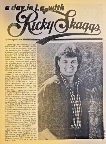 1987 Country Musician Ricky Skaggs | eBay