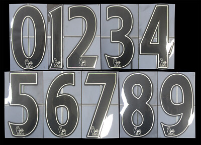 2007 - 2013 OFFICIAL SPORTING ID LEXTRA BLACK PLAYER SIZE SHIRT NUMBERS ...