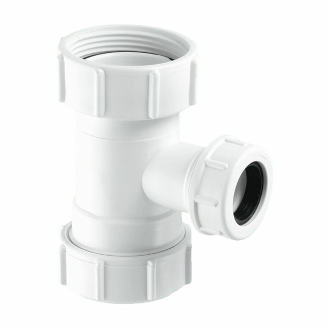 10x McAlpine V33T Low Level Toilet Overflow to Flush Pipe Connector Tee ...
