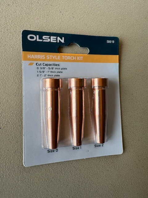 NEW SET OF 3 Olsen Harris Style Torch Kit SIZE 0, 1, 2 #58619 SEALED | eBay