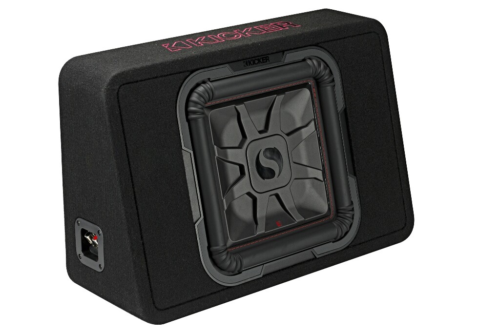 KICKER 46TL7T102 / L7T 10" LOADED SOLO BARIC THIN SINGLE SUB ENCLOSURE ...