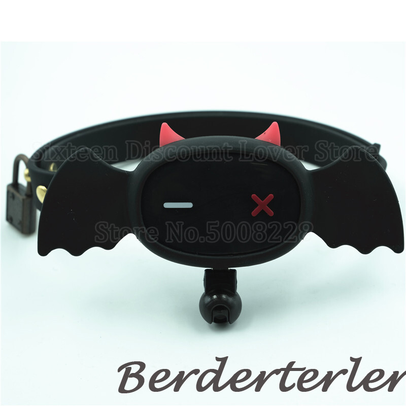 QIUI App Little Devil Collar APP Remote Control Restraint Neck Electri ...