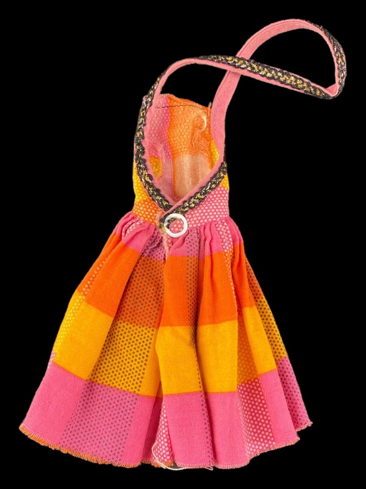 Vintage 1960's Mattel Barbie Fashion Colorful String Dress | eBay