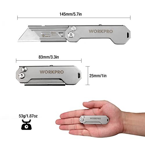 WORKPRO EDC Folding Utility Knife, Mini Box Cutter with Quick Open Axis Lock, | eBay