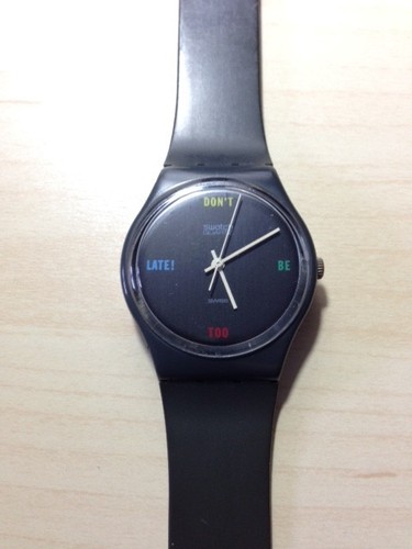 Vintage Swatch Watch Don't Be Too Late! 1986 RARE | eBay