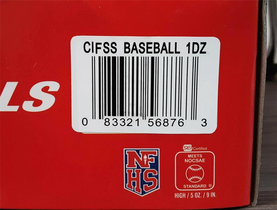12 ea. (1 Dozen) Rawlings CIF Souther Section (CIFSS) Baseballs-SEI ...