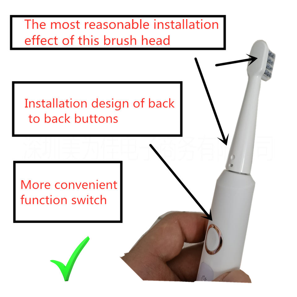 5Pack Sonic Electric Toothbrush Brush Heads Compatible with PHYLIAN H8 ...