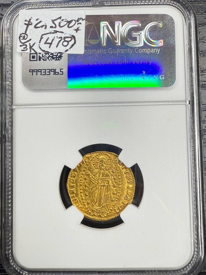 NobleSpirit GOLD (1343-54) CRUSADER DUCAT CHIOS - VENICE FR-2a ANDREA ...