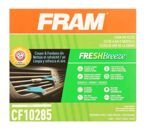 2 Fram CF10285 Cabin Air Filter fits For TOYOTA LEXUS CHARCOAL CARBON ...