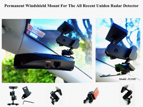 New Design Permanent Windshield Mount For Most UNIDEN Radar Detector R1 ...