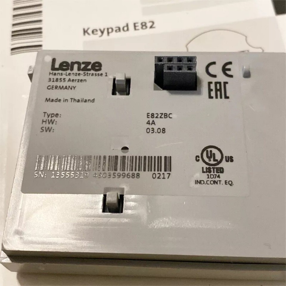 One Lenze E82ZBC Operating Keypad Module New In Box Free Shipping | eBay