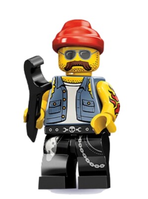 Lego Motorcycle Mechanic Minifigure Collectible Series 10 71001 CMF | eBay