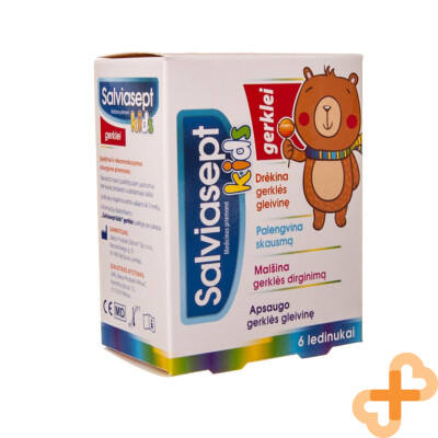 SALVIASEPT KIDS 6 Lollipops For Throat Pain Relief Protecting ...