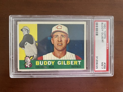 1960 Topps Set Break Buddy Gilbert #359 PSA 7 Near Mint Reds | eBay