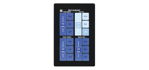 REDBACK 4.3" Zone Touch Wallplate For Source Controllers - Black ...