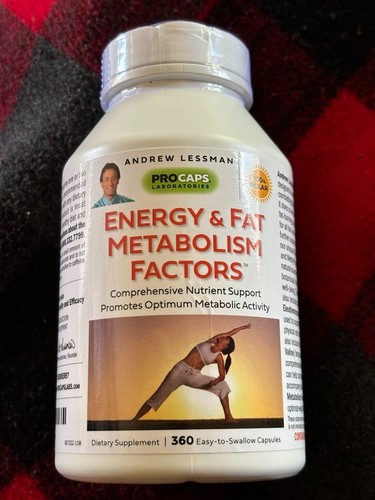 Andrew Lessman Energy & Fat Metabolism Factors 360 Capsules Exp 11/30 ...