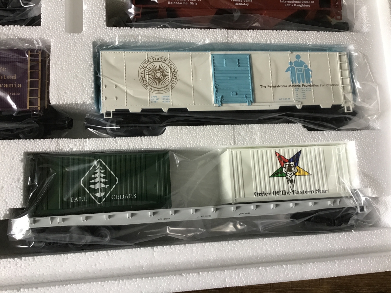 NEW WEAVER TRAIN SET O GAUGE MASON MASONIC GRAND LODGE SHRINERS PRR ...