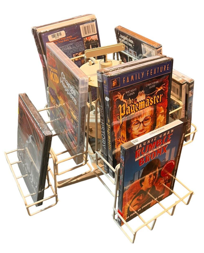 Commercial Grade CD/DVD Spinner Display Rack - Heavy Duty & Space ...