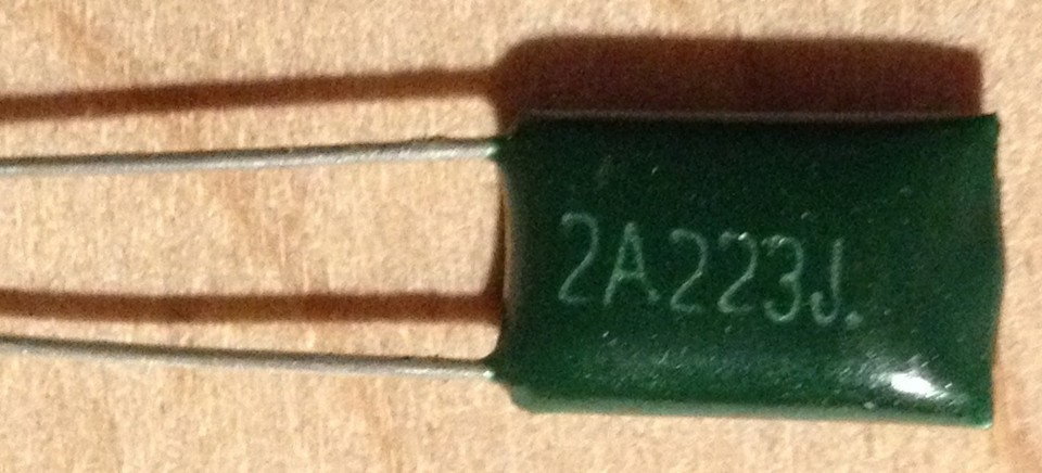 .022uf 100v 2A223J AUDIO Capacitor NEW .022 uf Mylar Poly-Film CAP USA ...