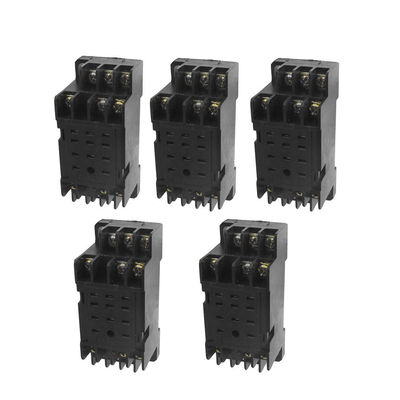 5 Pcs DYF-11A 11 Pin Power Relay Base Socket DIN Rail Mount Kd | eBay