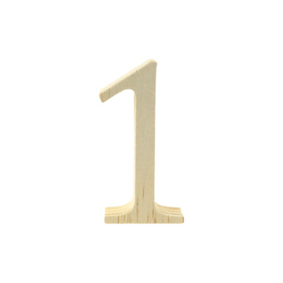 Pine Standing Wood Number 1, 2-inch, 3-count | eBay