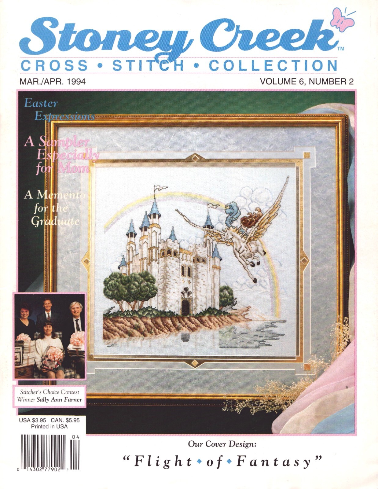 Stoney Creek March April 1994 Cross Stitch Magazine Easter Mother's Day ...