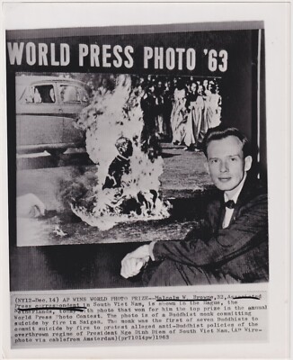 Malcolm Browne * BURNING BUDDHISTS PHOTOGRAPHER * VINTAGE 1963 VIETNAM ...