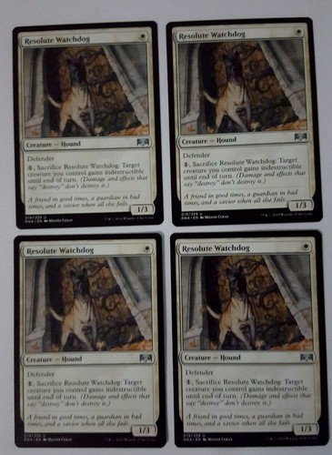 [4x] Resolute Watchdog Ravnica Allegiance MTG Magic The Gathering NM ...