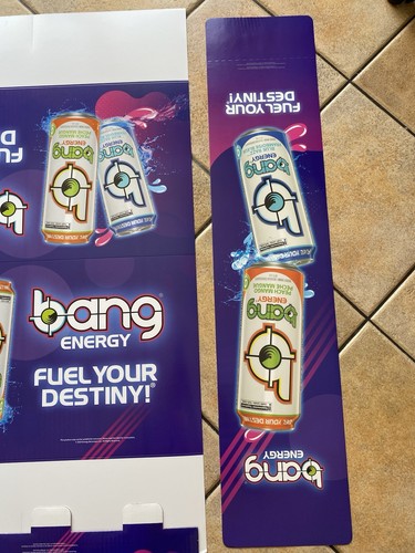 BANG Energy Drink Display Fuel Your Destiny Poster Advertising | eBay