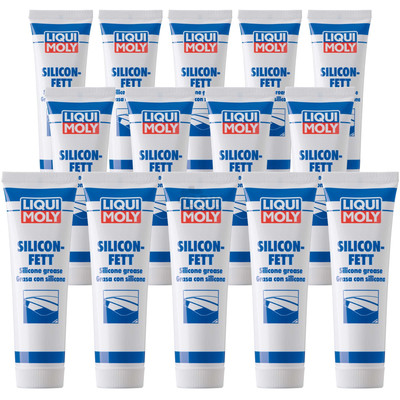 LIQUI MOLY 14x100g 3312 Silicon-Fett Trasparente Lubrificazione Grasso ...