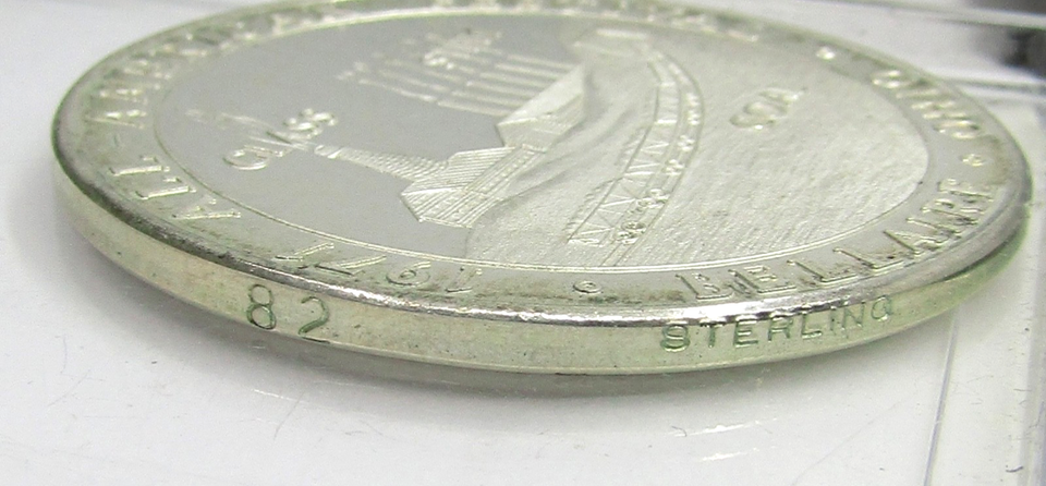 Bellaire Ohio-Benwood WV Bridge Centennial Sterling Silver 40mm Coin | eBay