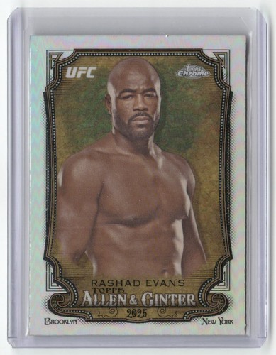 2025 Topps Chrome UFC #AAG-2 Rashad Evans Allen & Ginter Refractor | eBay