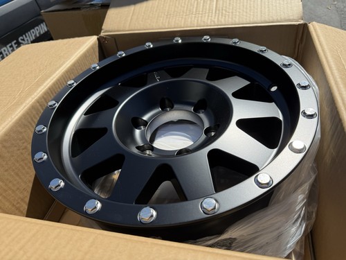 (Set of 4) Method MR301 The Standard 16x7 6x5.5" +0mm Matte Black ...