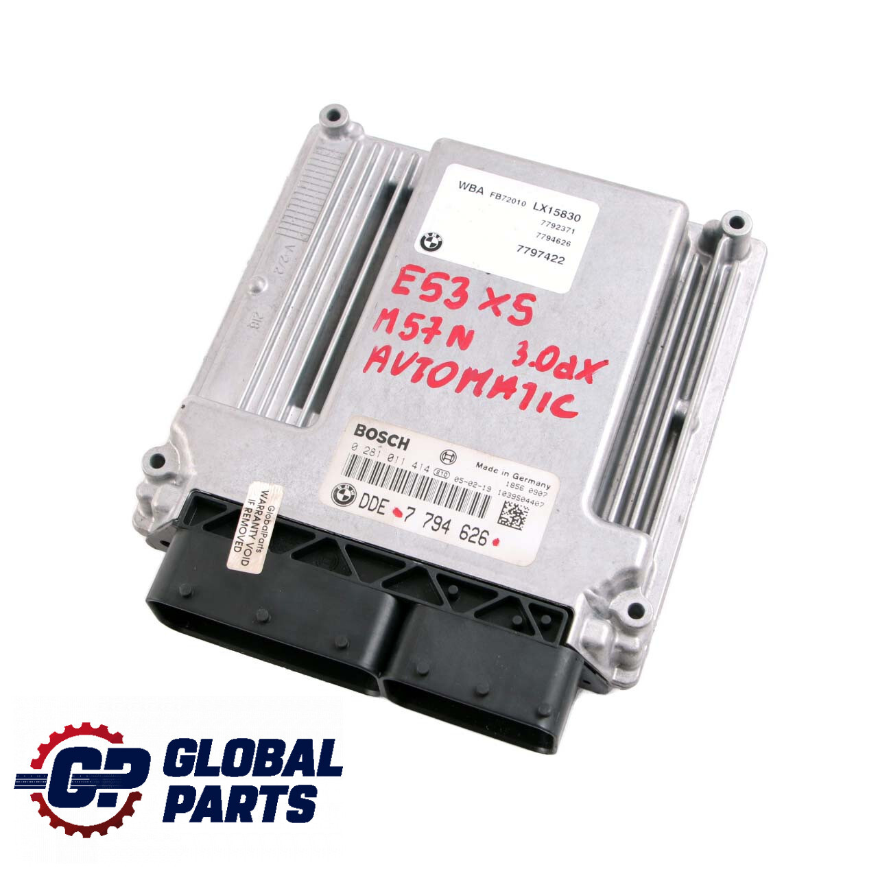 BMW X5 Series E53 3.0d M57N 218HP ECU Engine Control Unit DDE 7794626 ...