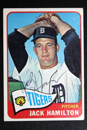 Jack Hamilton (d.2018) Detroit Tigers Autograph 1965 Topps #288 Signed ...