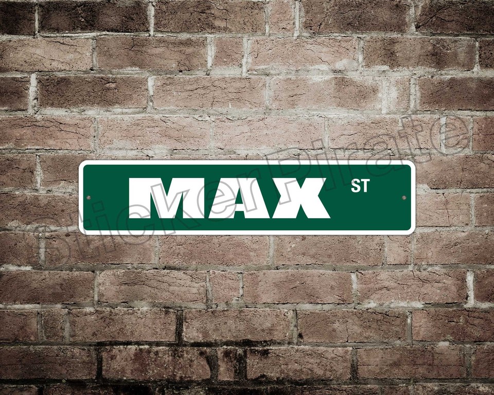*Aluminum* Max St 4" x 18" Metal Novelty Street Sign SS 2558 | eBay