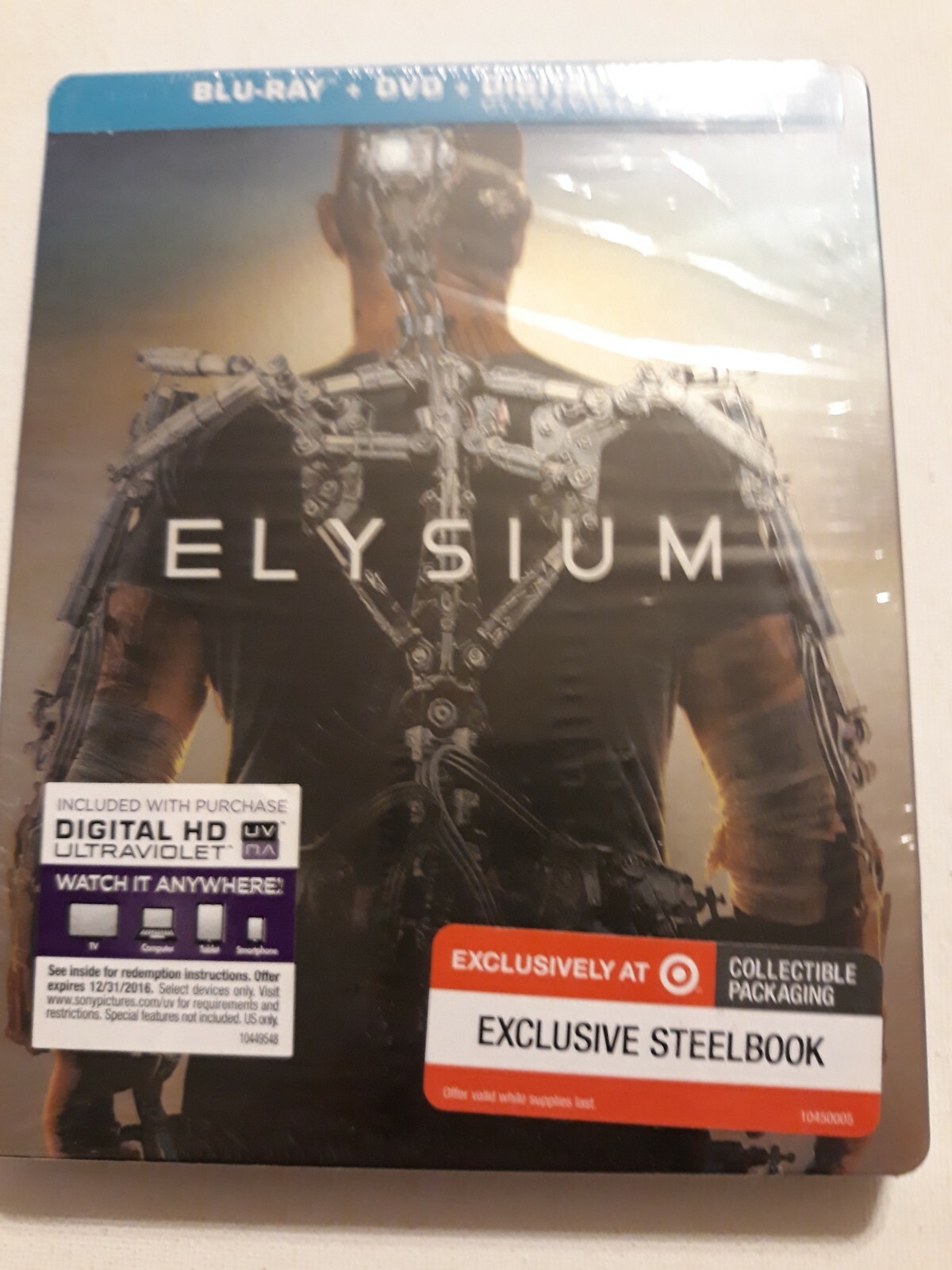 NEW!!! Elysium Target Blu-ray & DVD Steelbook No Digital | eBay