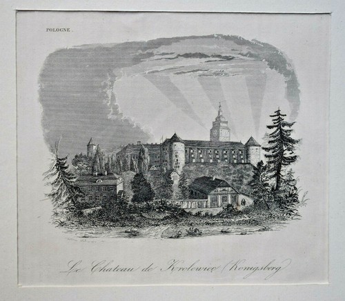 CHATEAU KROLEWIEC KONIGSBERG Pologne GRAVURE Adam Pilinski XIX° | eBay